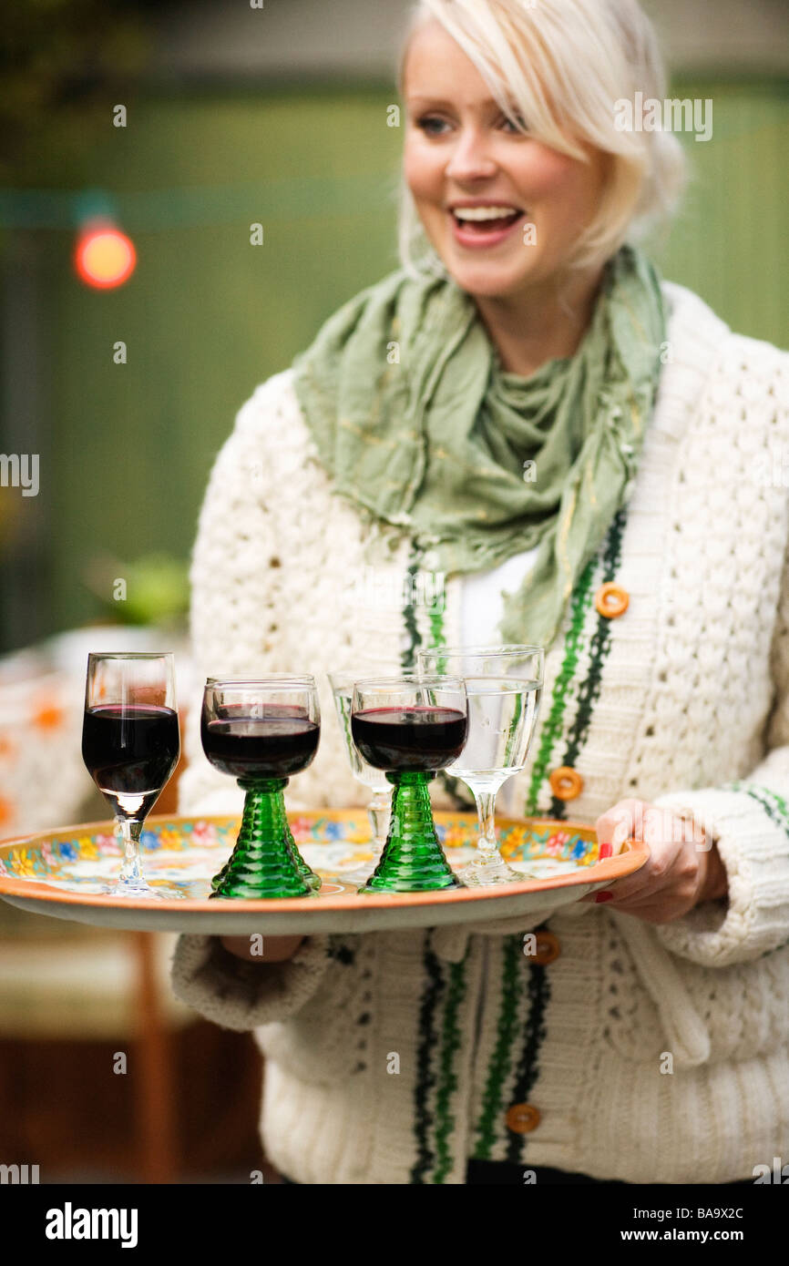 Welcoming drink, Sweden Stock Photo - Alamy