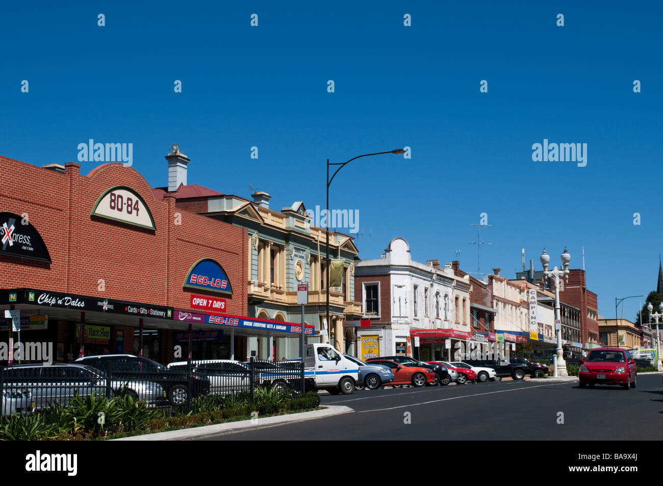 Street scene with historical architecture Bathurst New South Wales ...