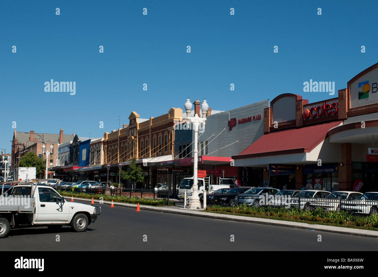 Street scene with historical architecture Bathurst New South Wales ...
