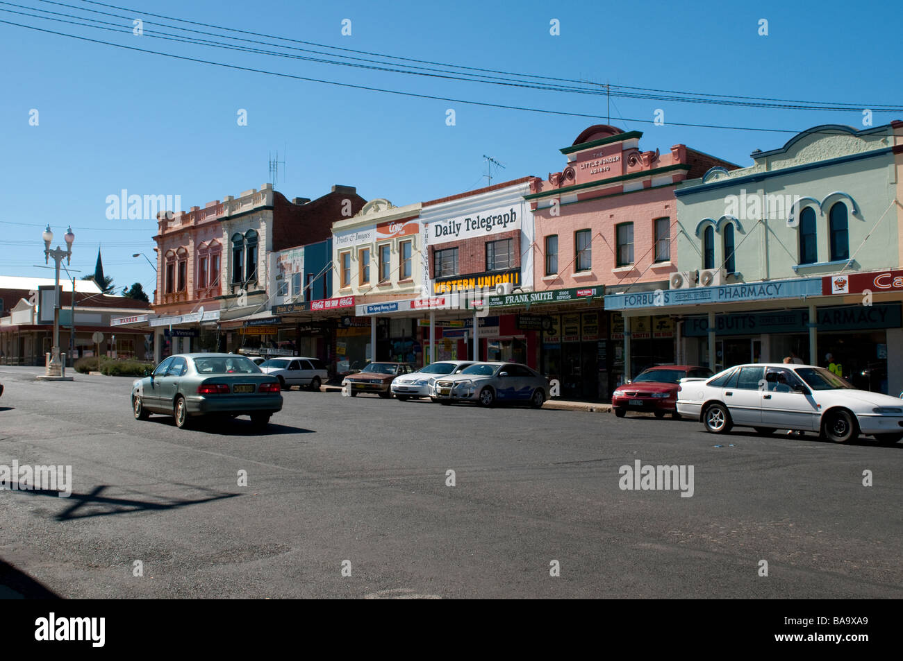 Street scene with historical architecture Bathurst New South Wales ...