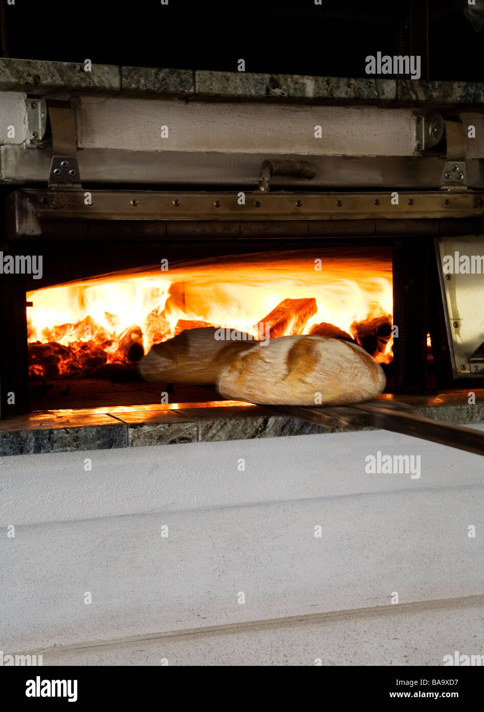 Baking bread in a oven, Sweden Stock Photo - Alamy