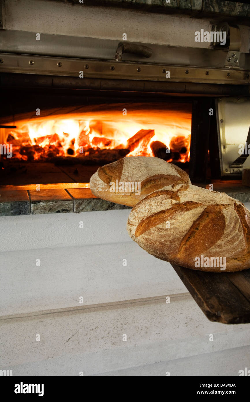 Baking bread in a oven, Sweden Stock Photo - Alamy