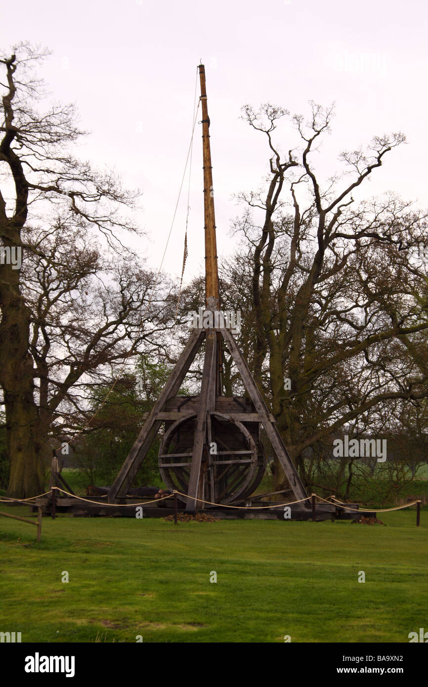 Trebuchet the war machine of the middle ages used for throwing large ...