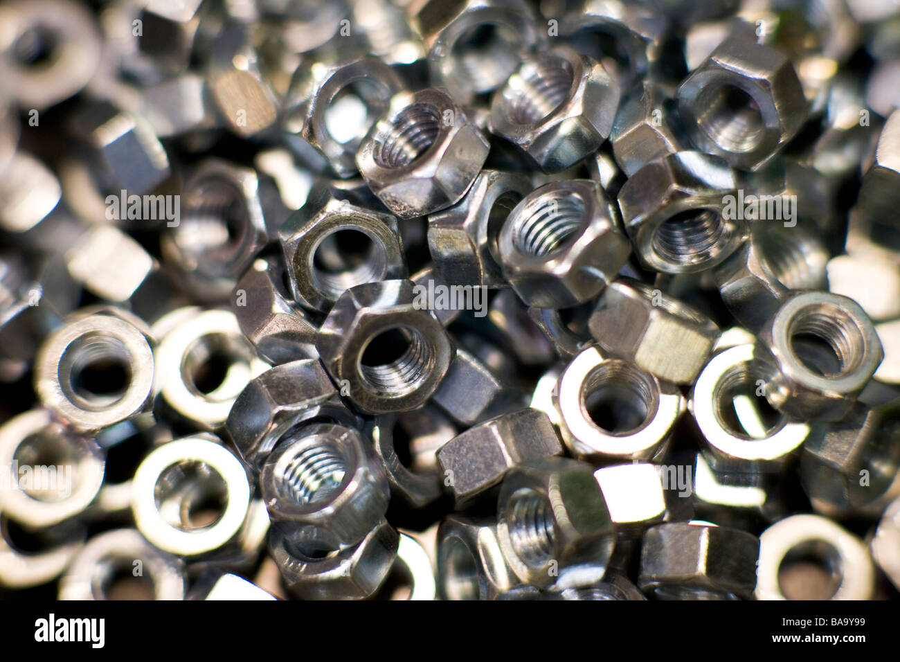 Screw nuts, close-up, Sweden Stock Photo - Alamy