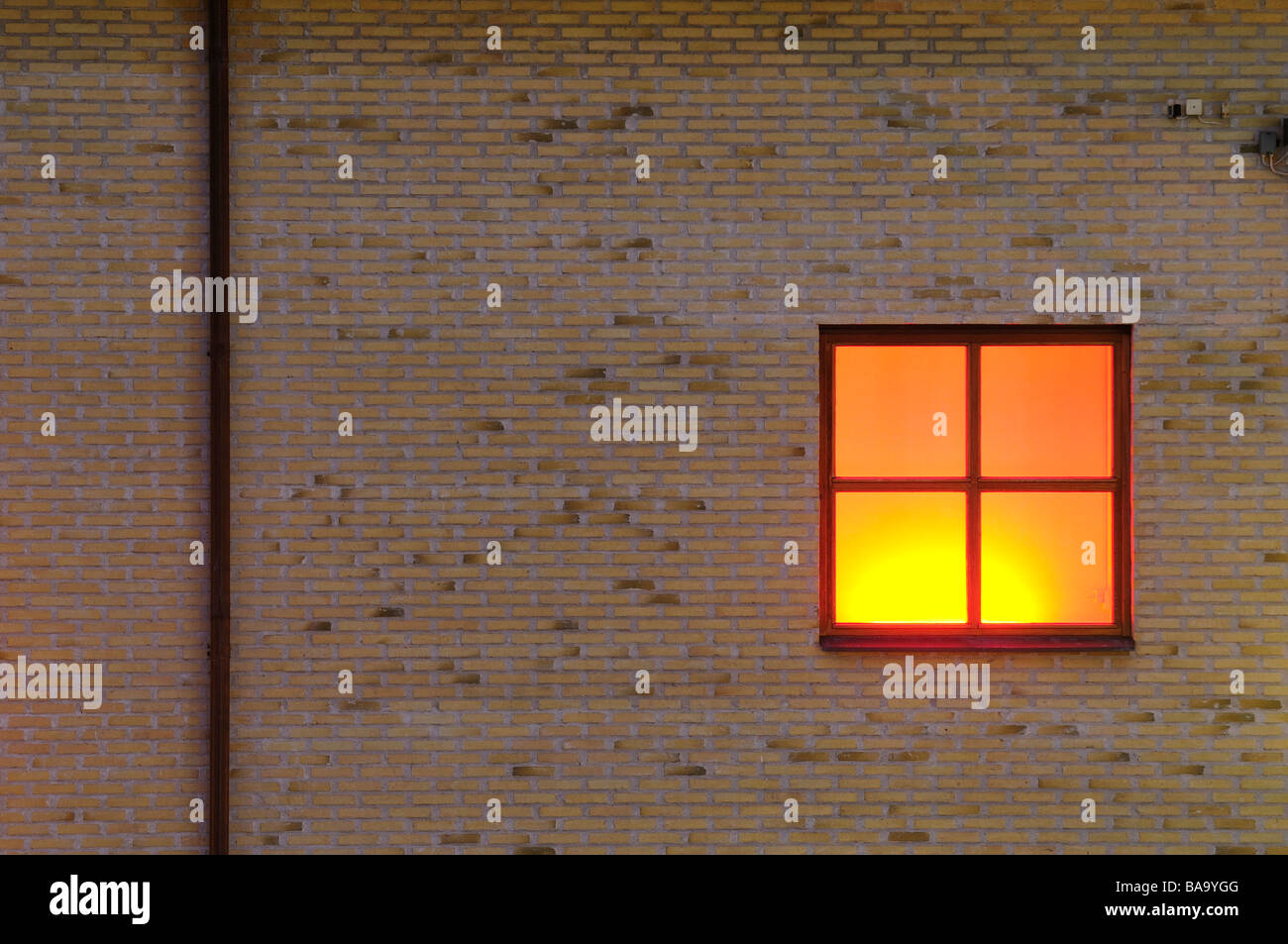 A well-lit window Sweden Stock Photo - Alamy