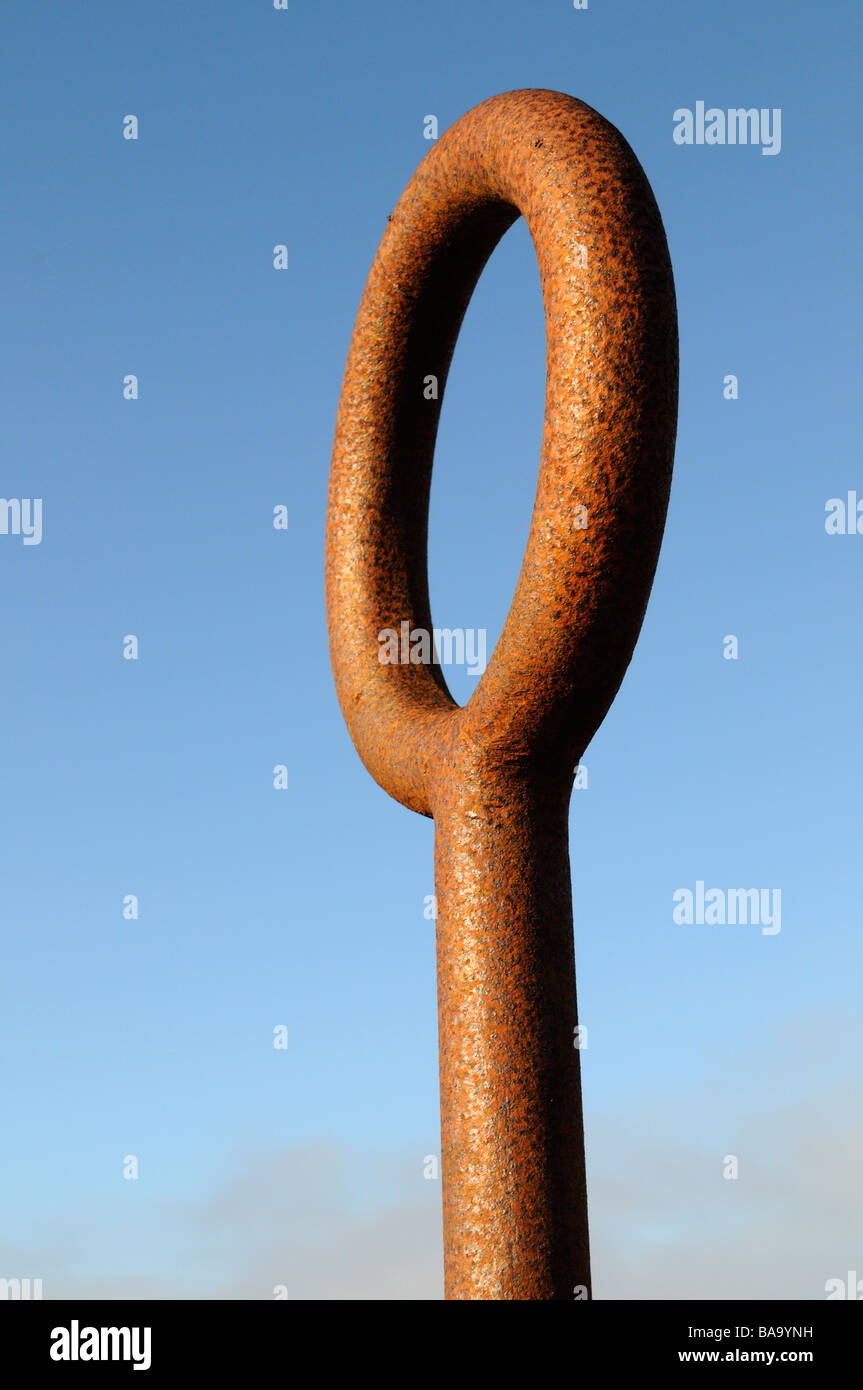 Rusty loop close-up Stock Photo - Alamy