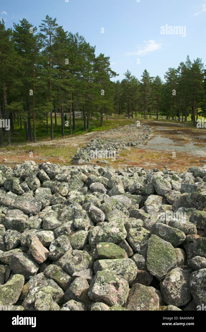 A stone ship Sweden Stock Photo - Alamy
