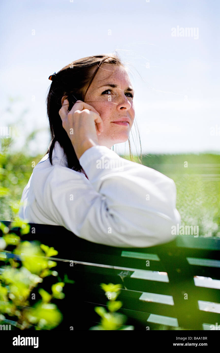 A doctor talking on the phone, Sweden Stock Photo - Alamy