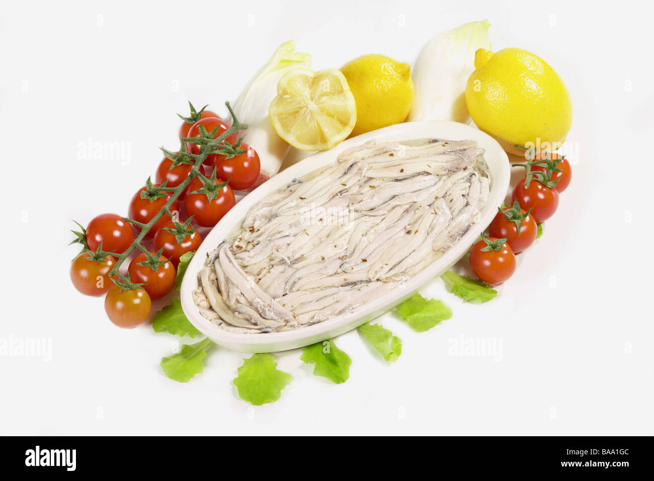 Prepared anchovy Cut Out Stock Images & Pictures - Alamy