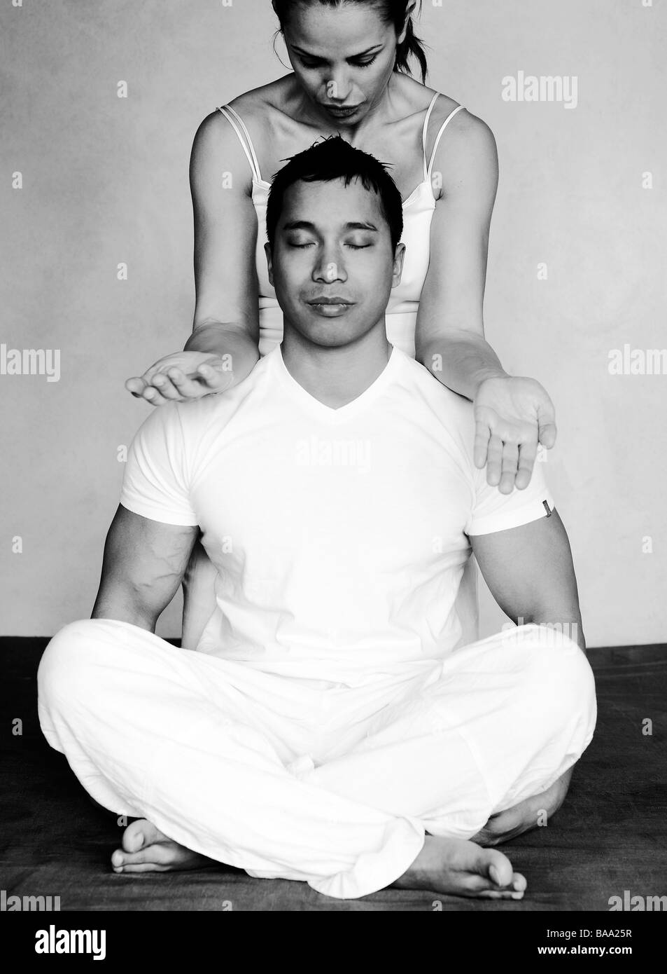 Lady getting Black and White Stock Photos & Images - Alamy