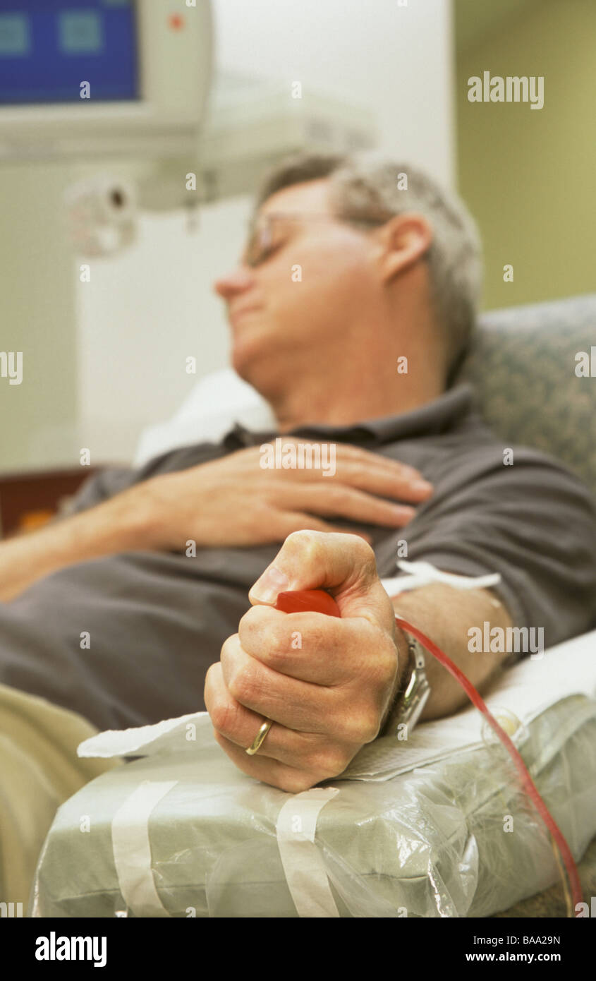 Man giving blood, USA, 1996 1990s Stock Photo - Alamy