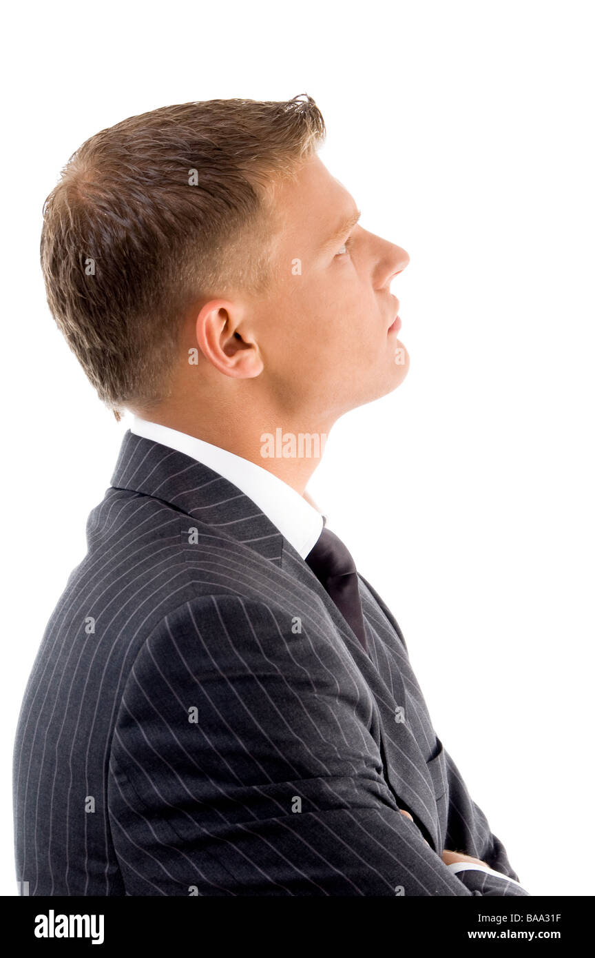 side view of handsome lawyer Stock Photo - Alamy