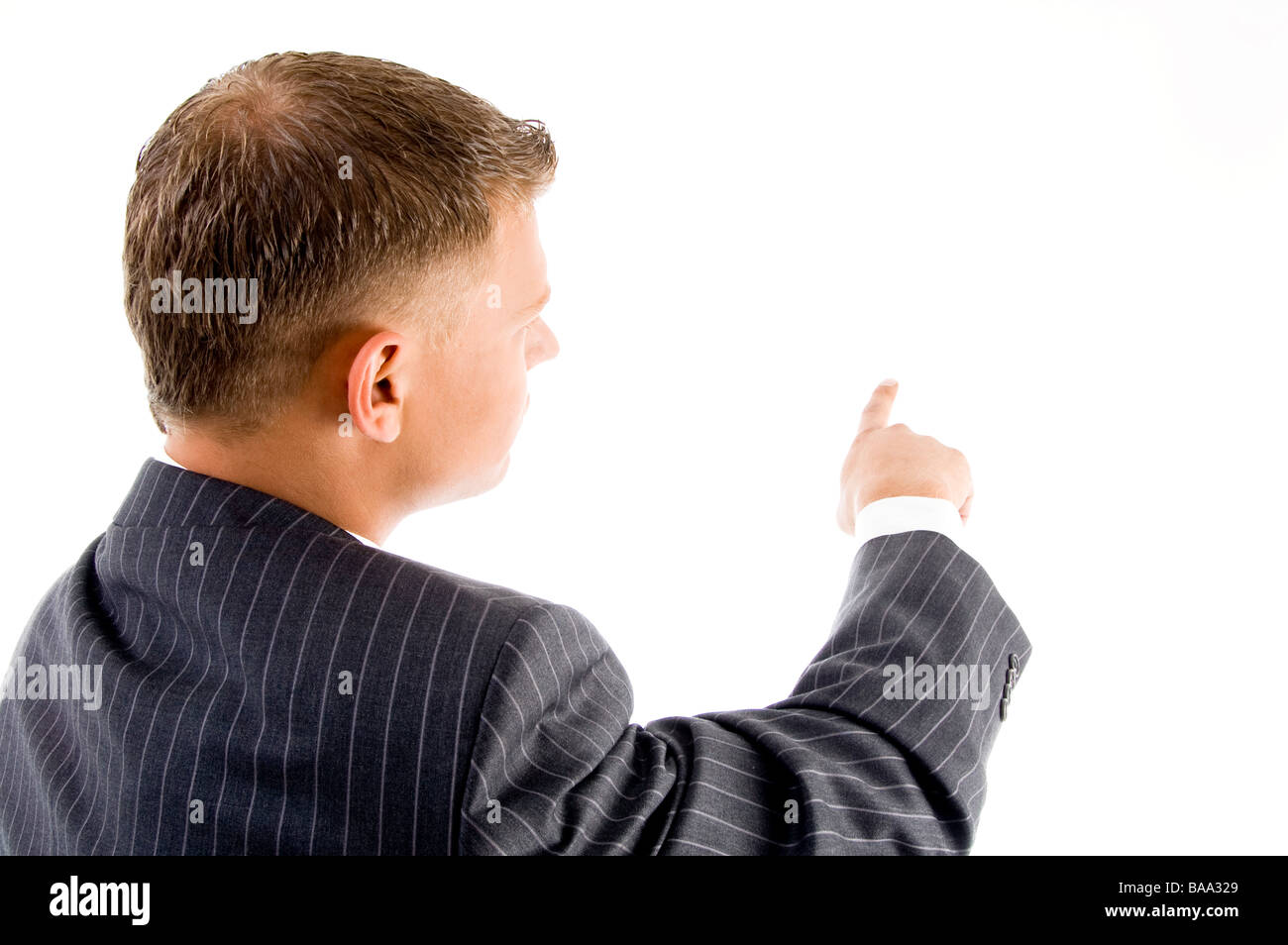 back pose of handsome ceo Stock Photo - Alamy