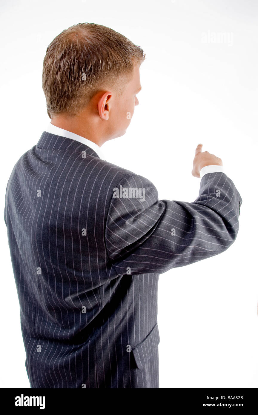 back pose of employee Stock Photo - Alamy