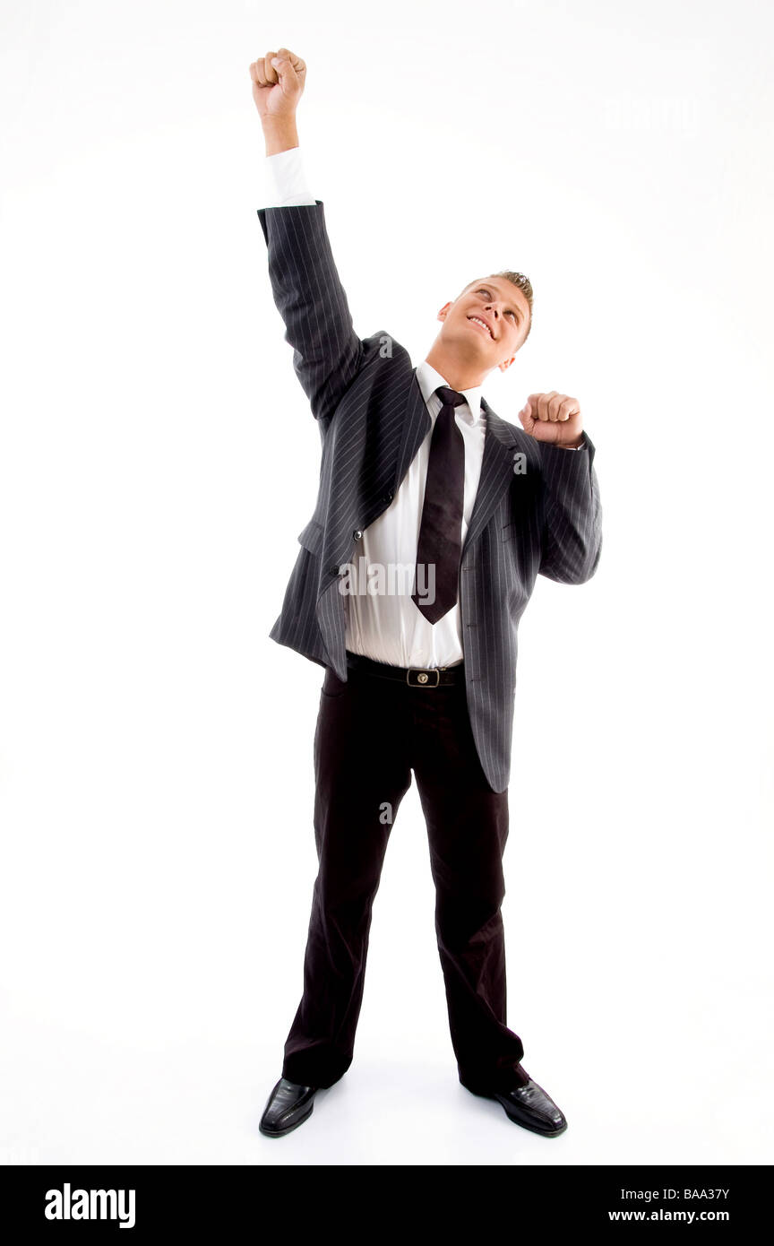 standing successful manager Stock Photo - Alamy