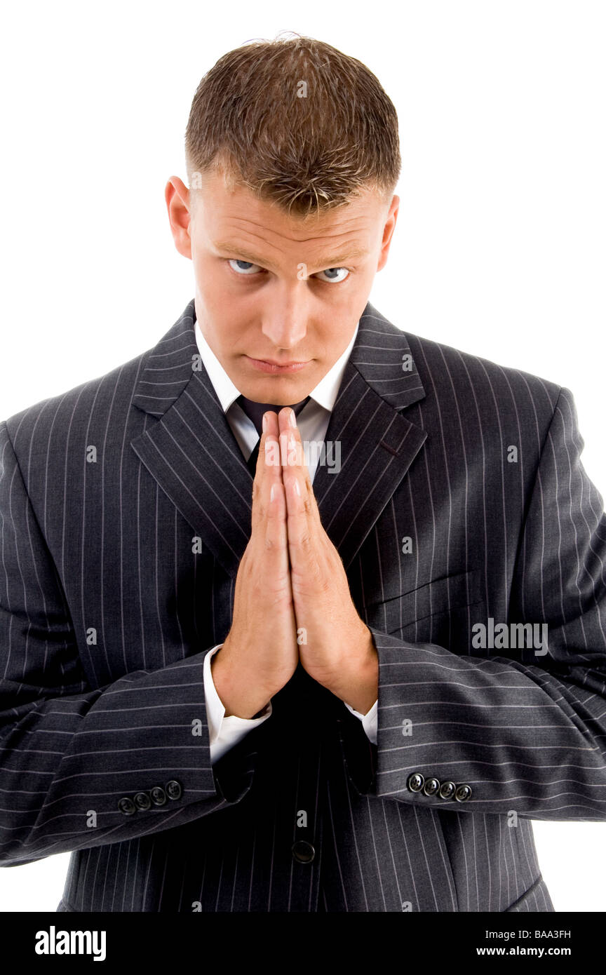 praying professional looking at camera Stock Photo - Alamy