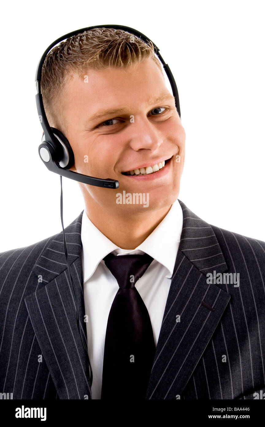 friendly customer service communicating Stock Photo - Alamy