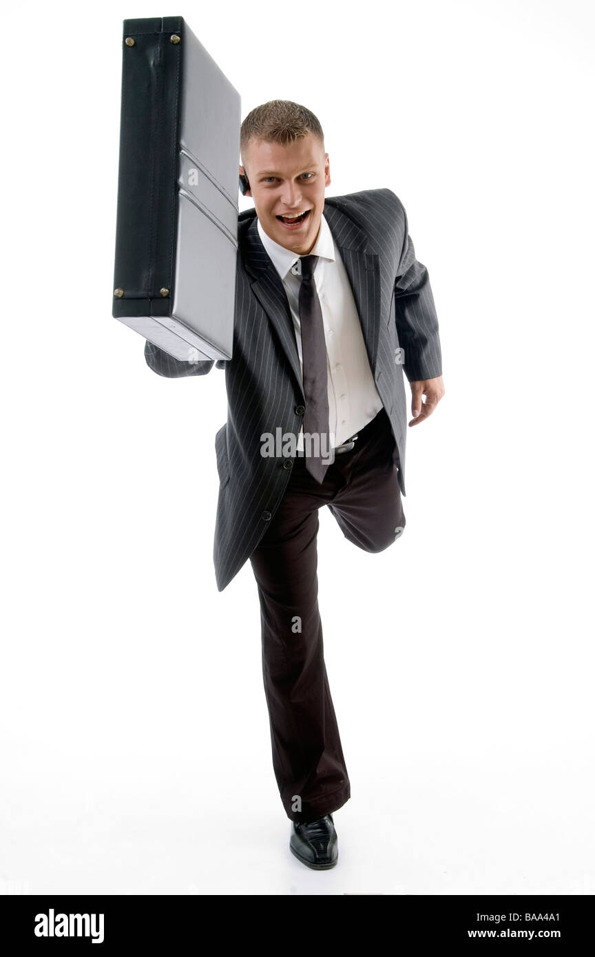 successful professional man running Stock Photo - Alamy