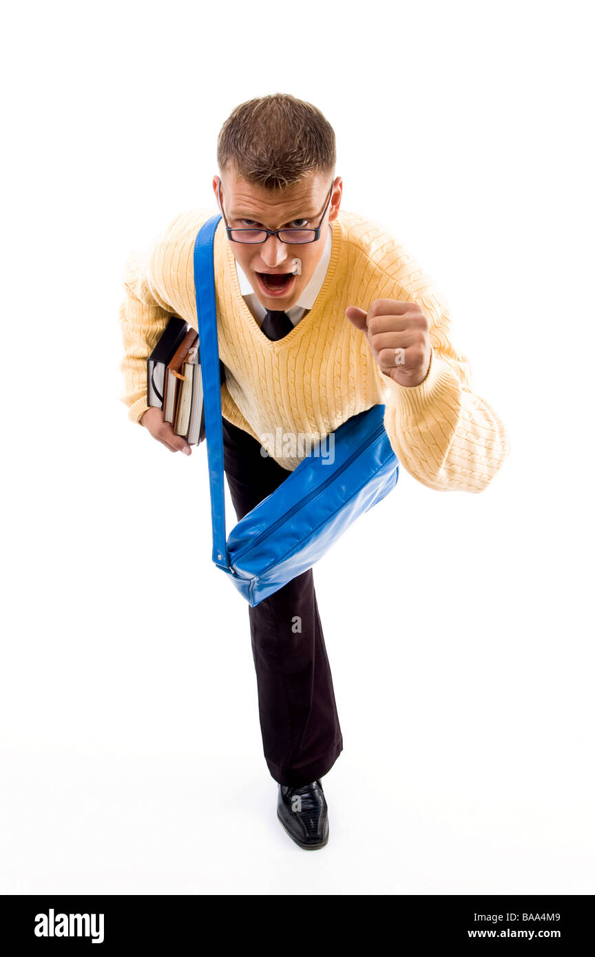 Male high school student running hi-res stock photography and images ...