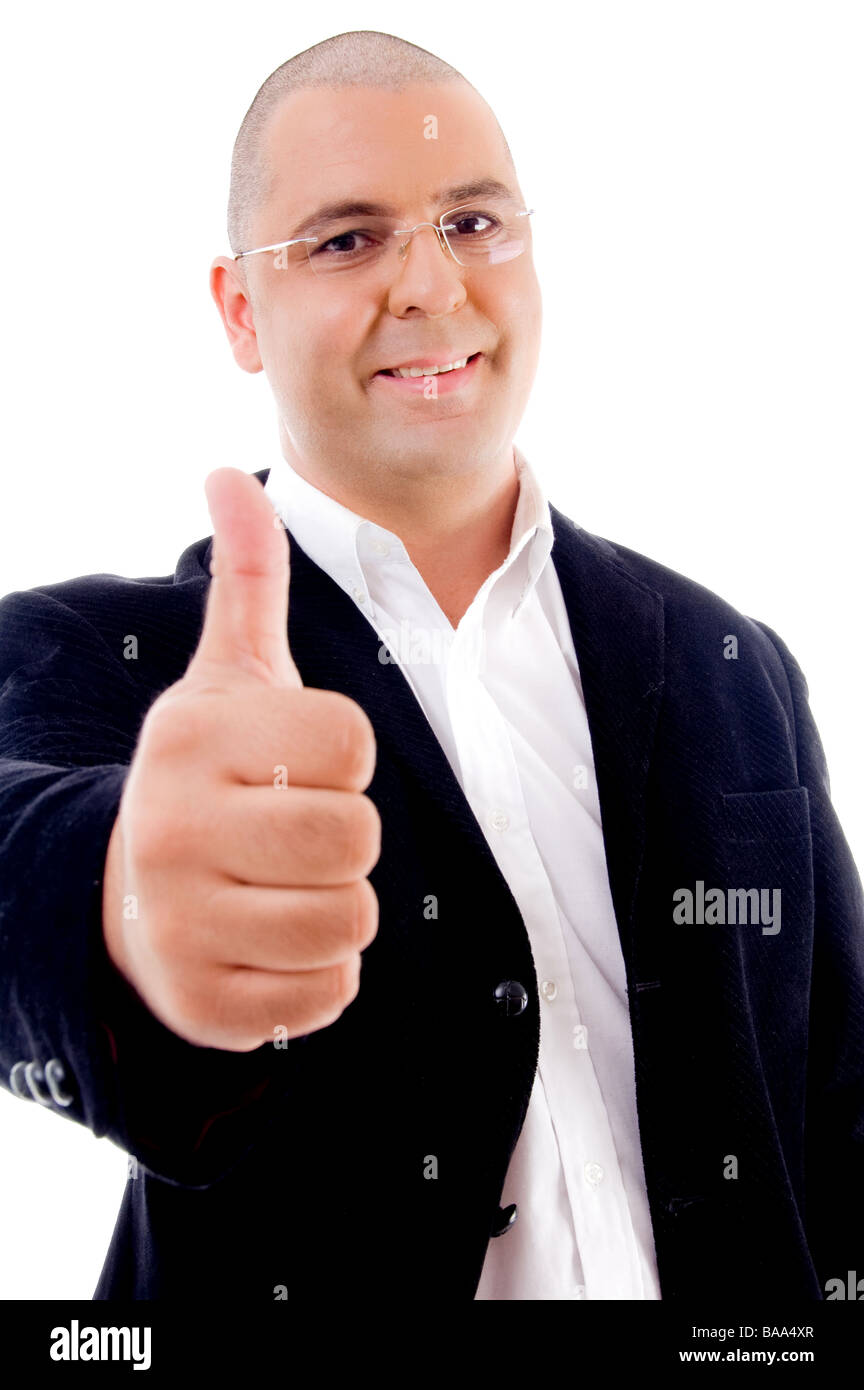 Service concept businessman thumbs hi-res stock photography and images ...