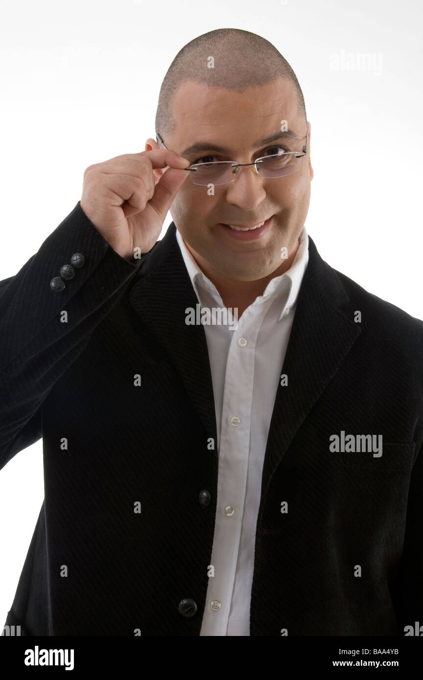 happy executive looking at camera Stock Photo - Alamy