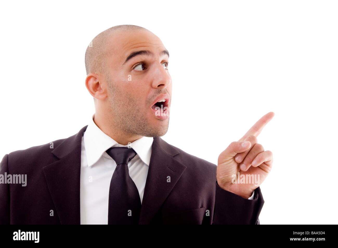 male executive pointing Stock Photo - Alamy