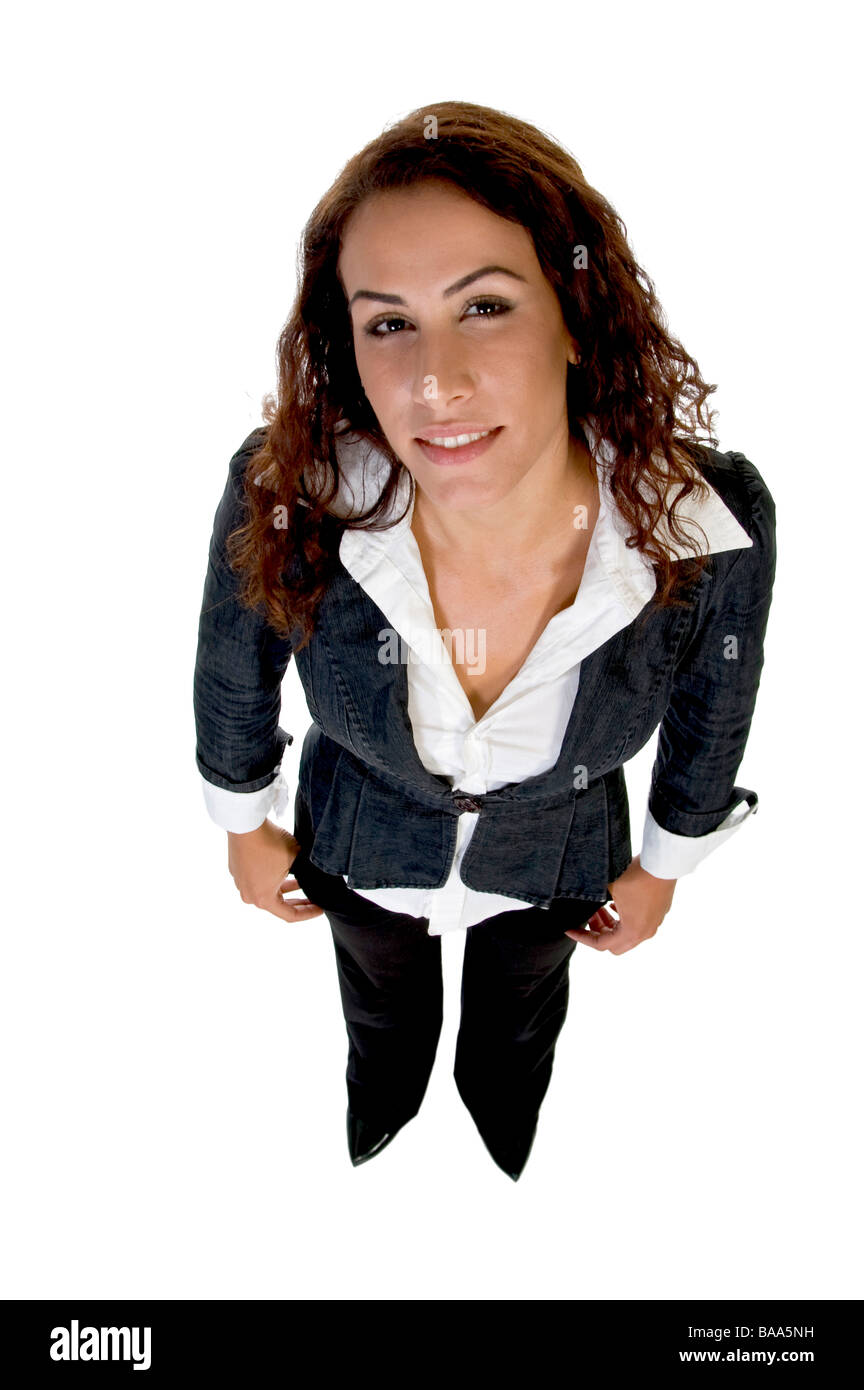 lady standing straight Stock Photo - Alamy