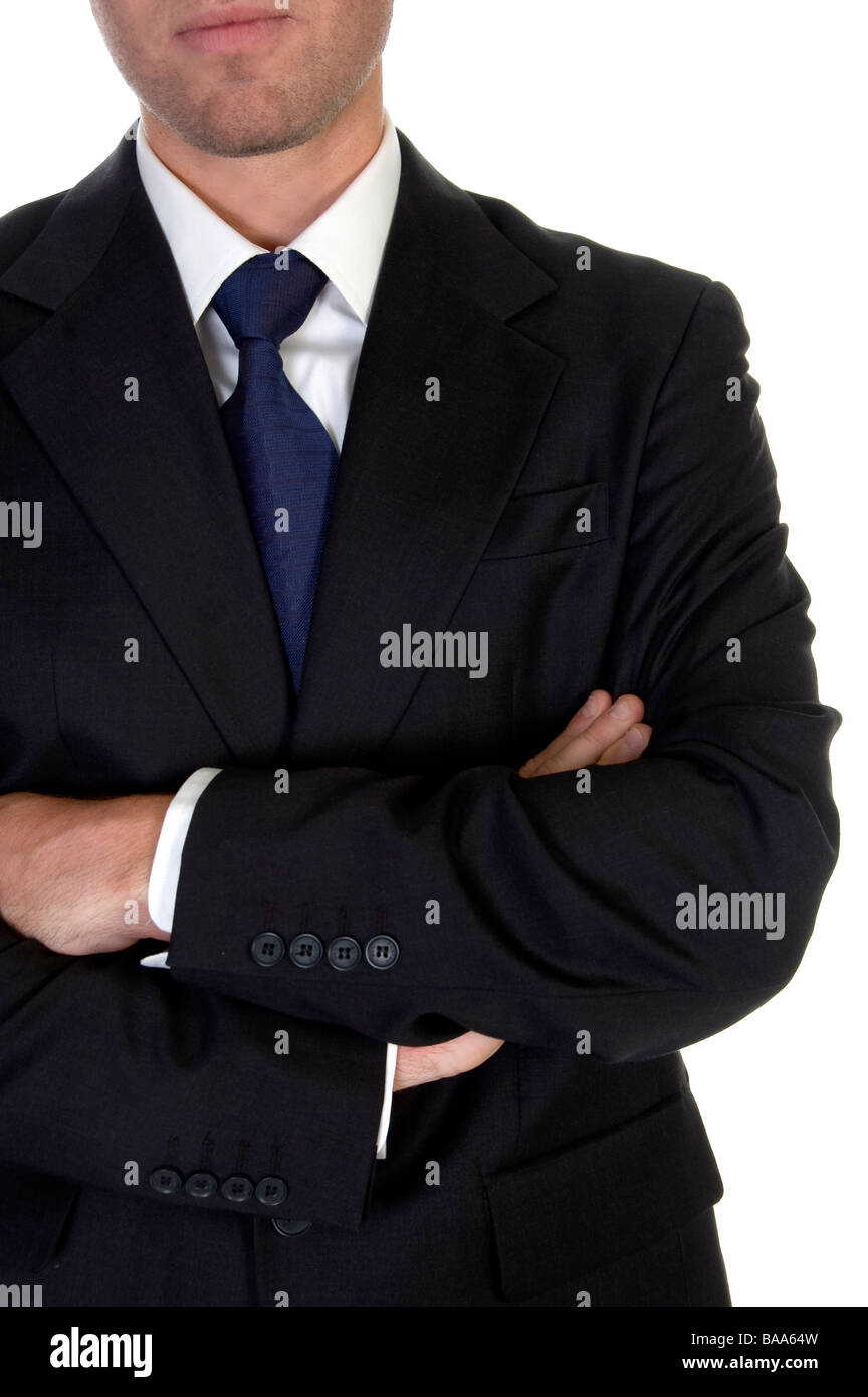 man with folded hands Stock Photo - Alamy