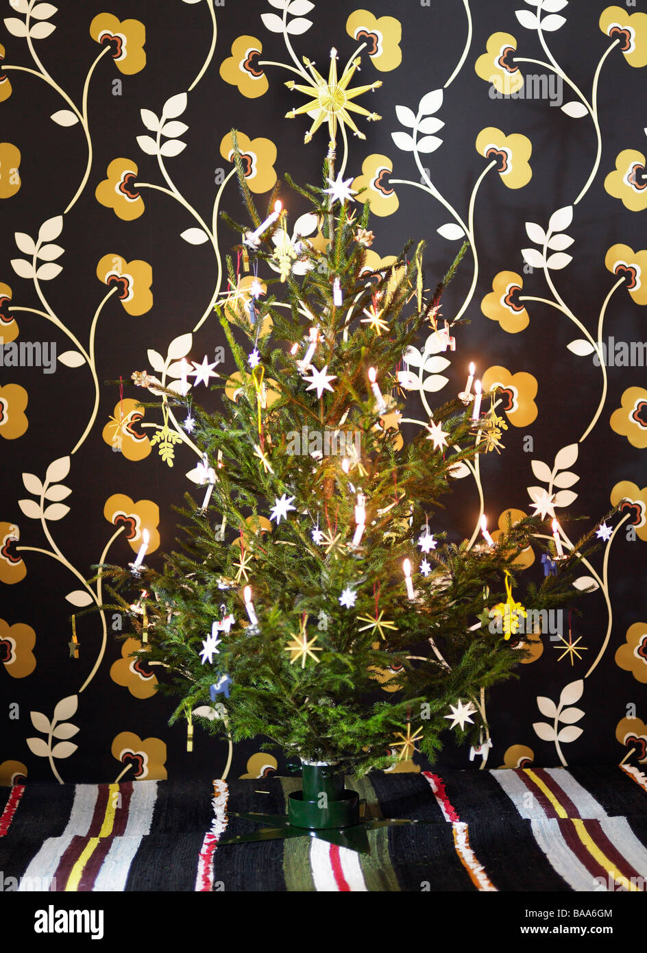 A christmas tree, Sweden Stock Photo - Alamy