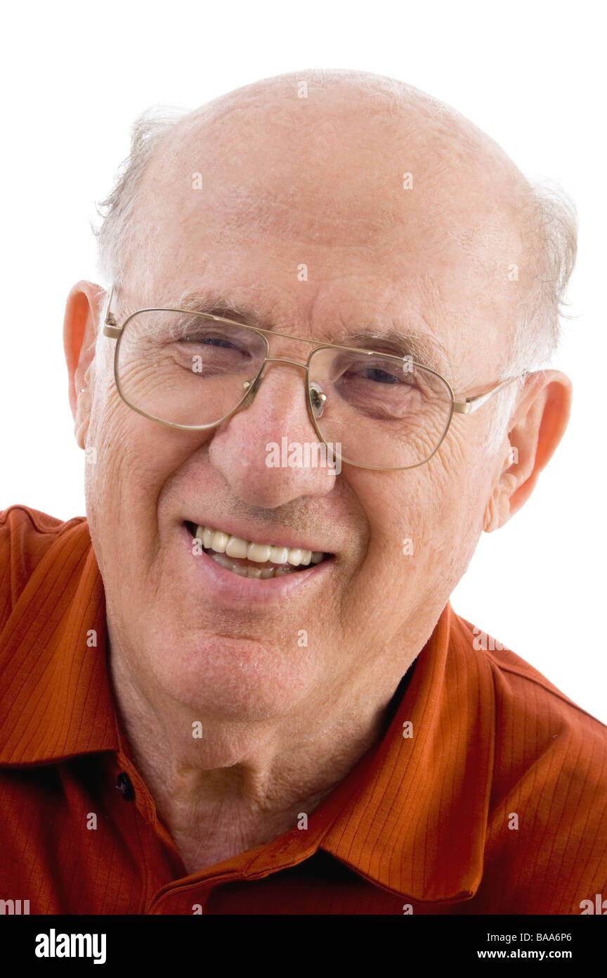 close up of smiling old man Stock Photo - Alamy