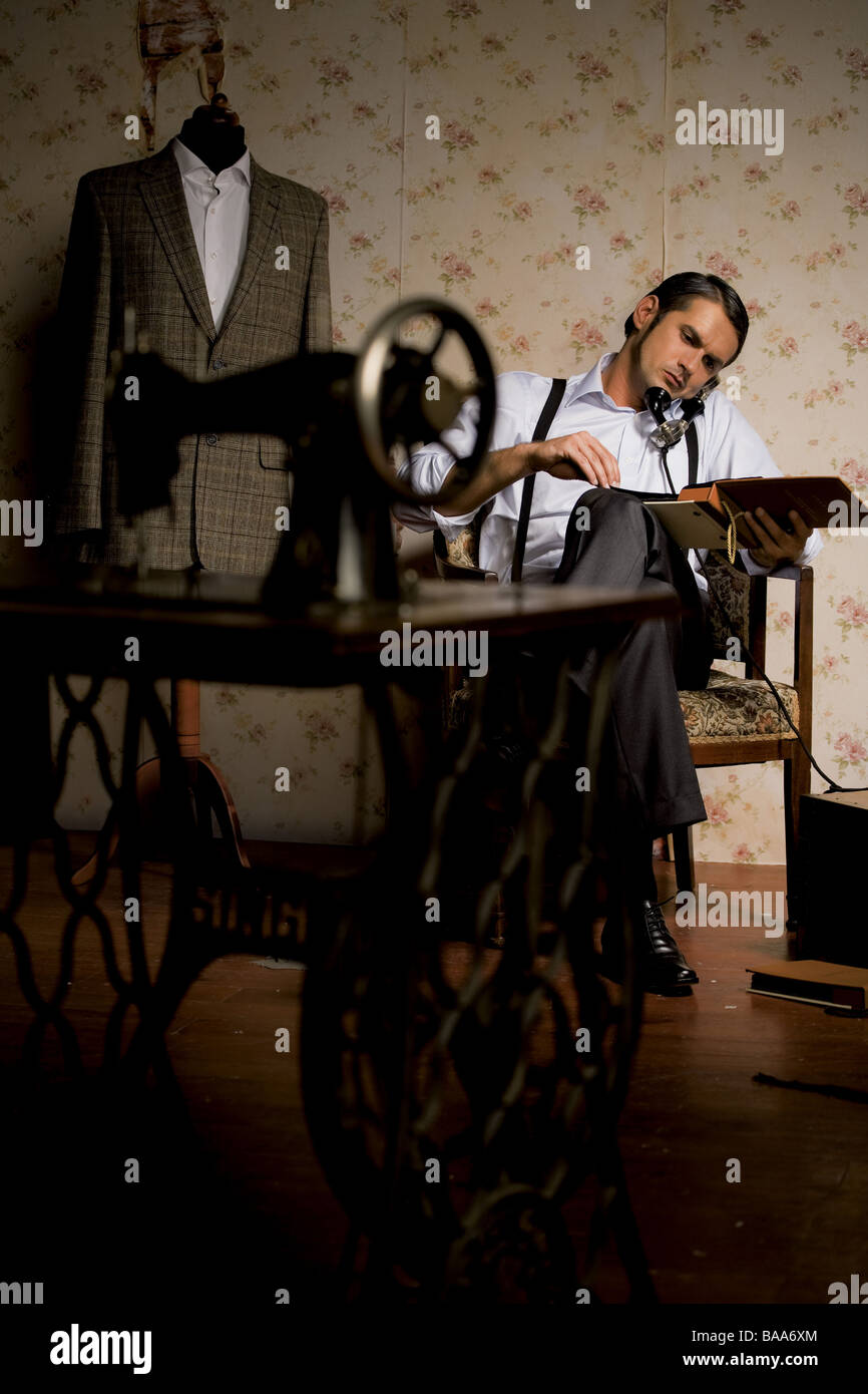 Tailor dressmaker at work Stock Photo - Alamy