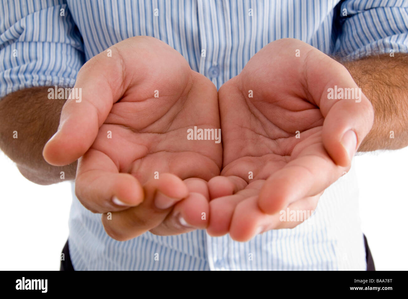 man's holding hand gesture Stock Photo - Alamy