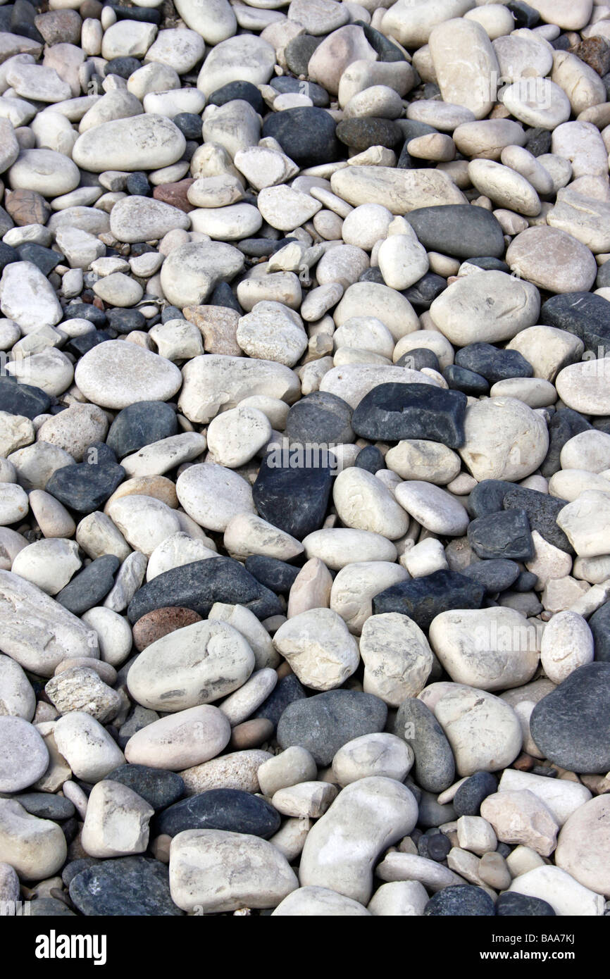 GREY AND WHITE PEBBLES Stock Photo - Alamy