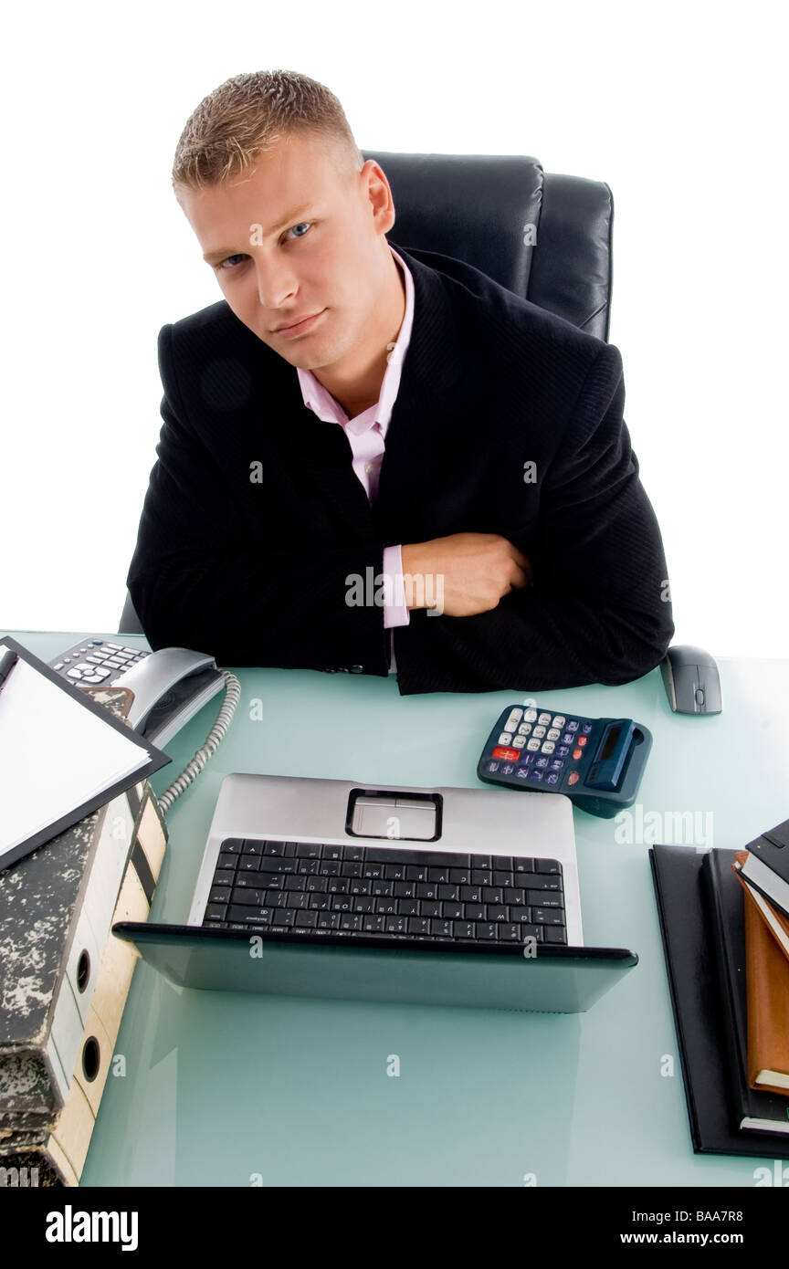posing young ceo Stock Photo - Alamy