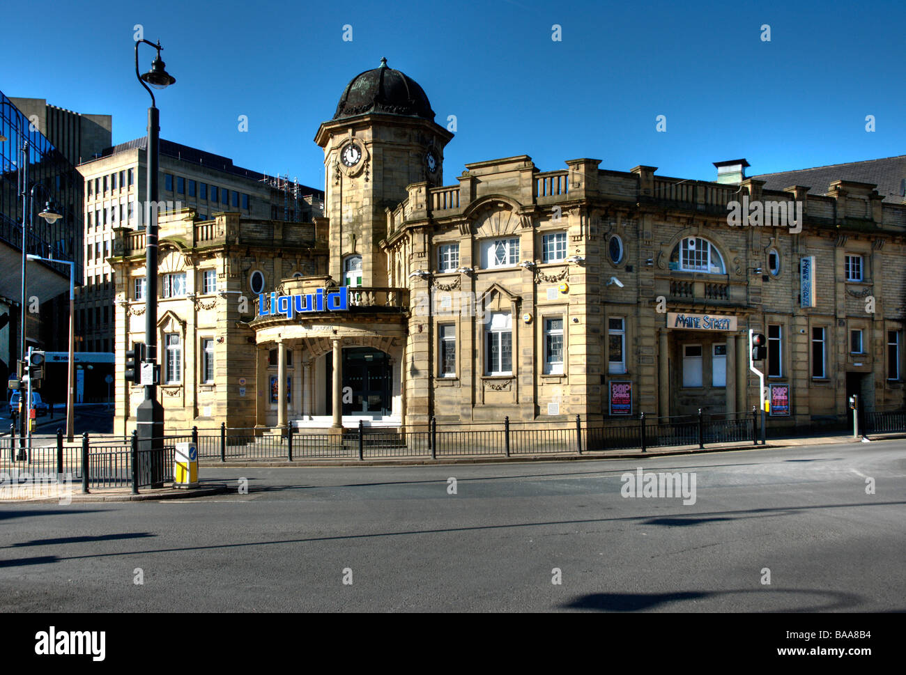Liquid nightclub in Halifax uk Stock Photo - Alamy