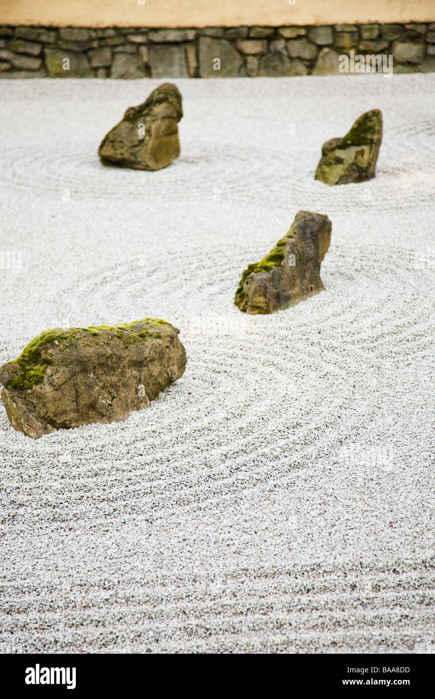 Japanese garden stones Stock Photo - Alamy