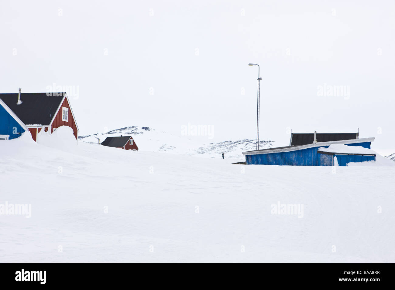Kulusuk greenland winter houses hi-res stock photography and images - Alamy