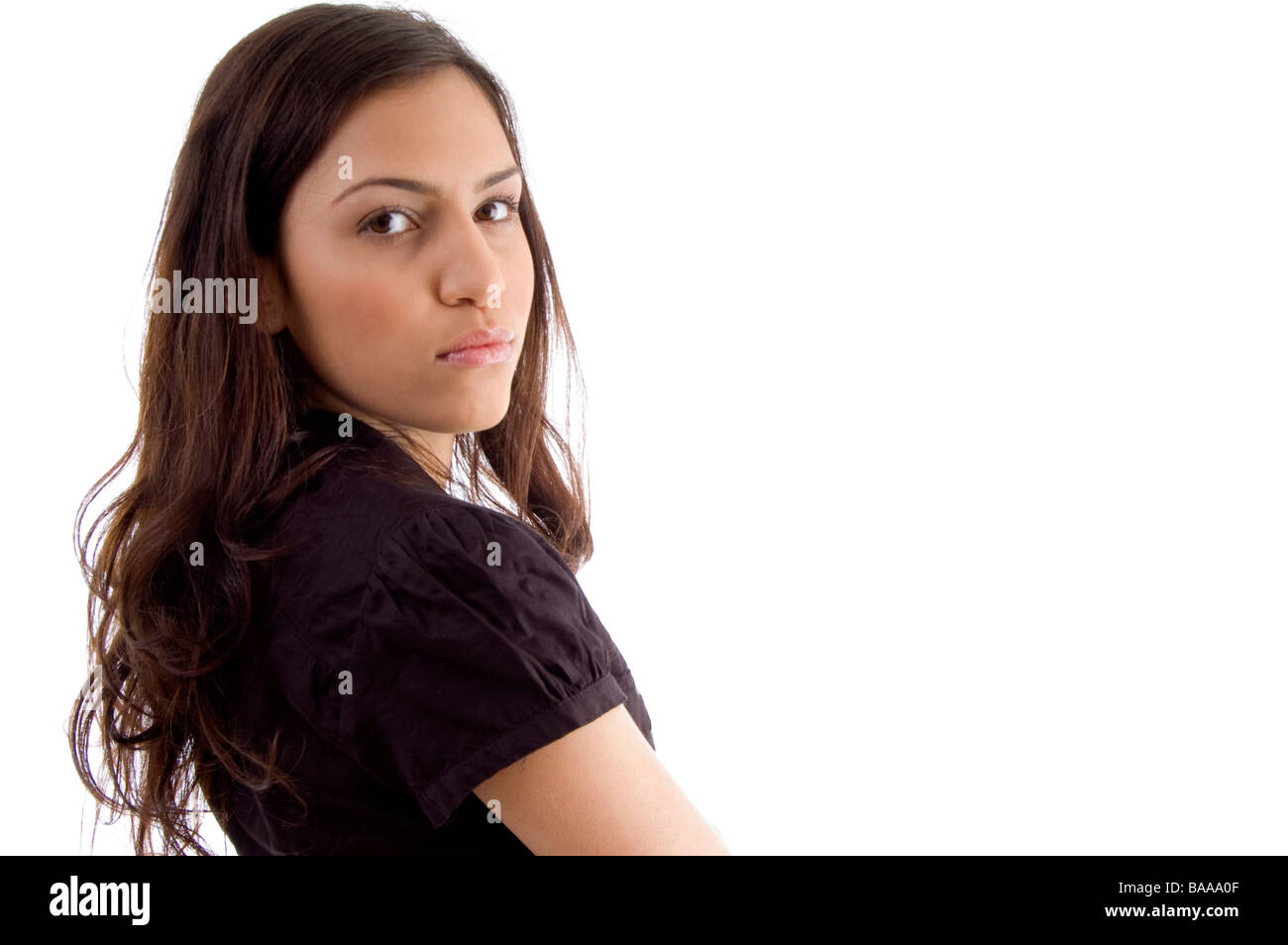 side view of young woman Stock Photo - Alamy