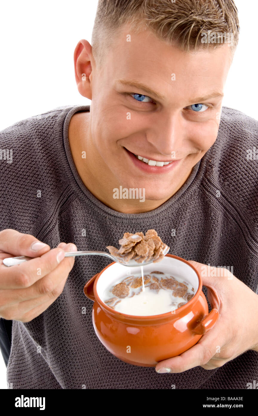 Eat cornflakes hi-res stock photography and images - Alamy