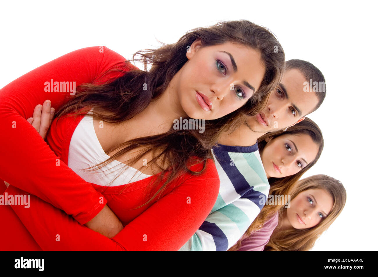 corner view of young people Stock Photo - Alamy
