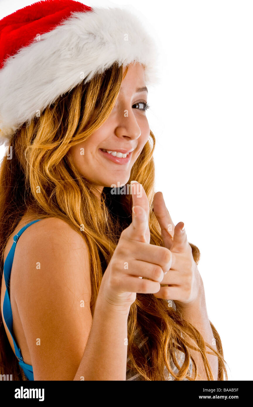 teenager showing hand gesture Stock Photo - Alamy