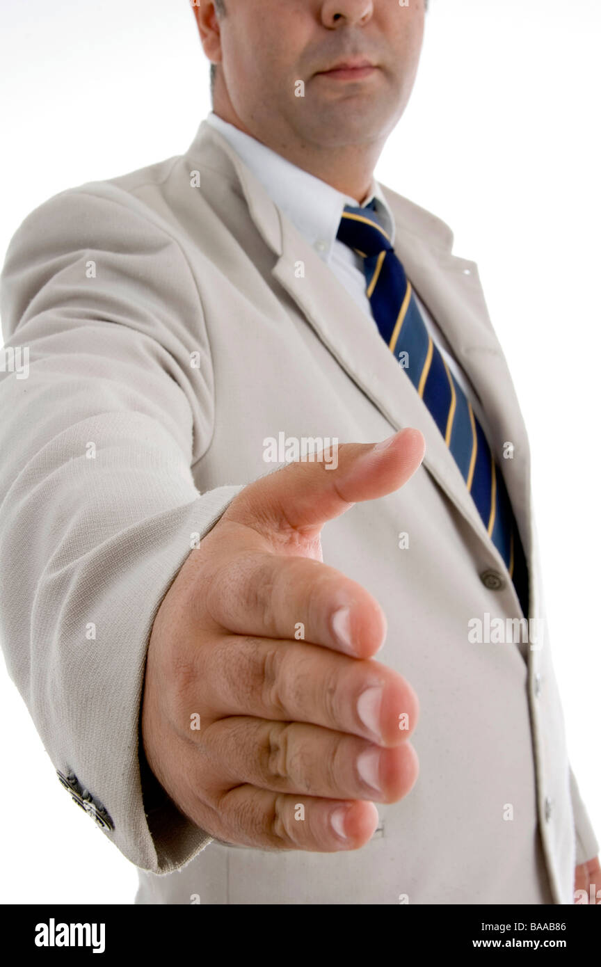 businessman offering hand shake Stock Photo - Alamy