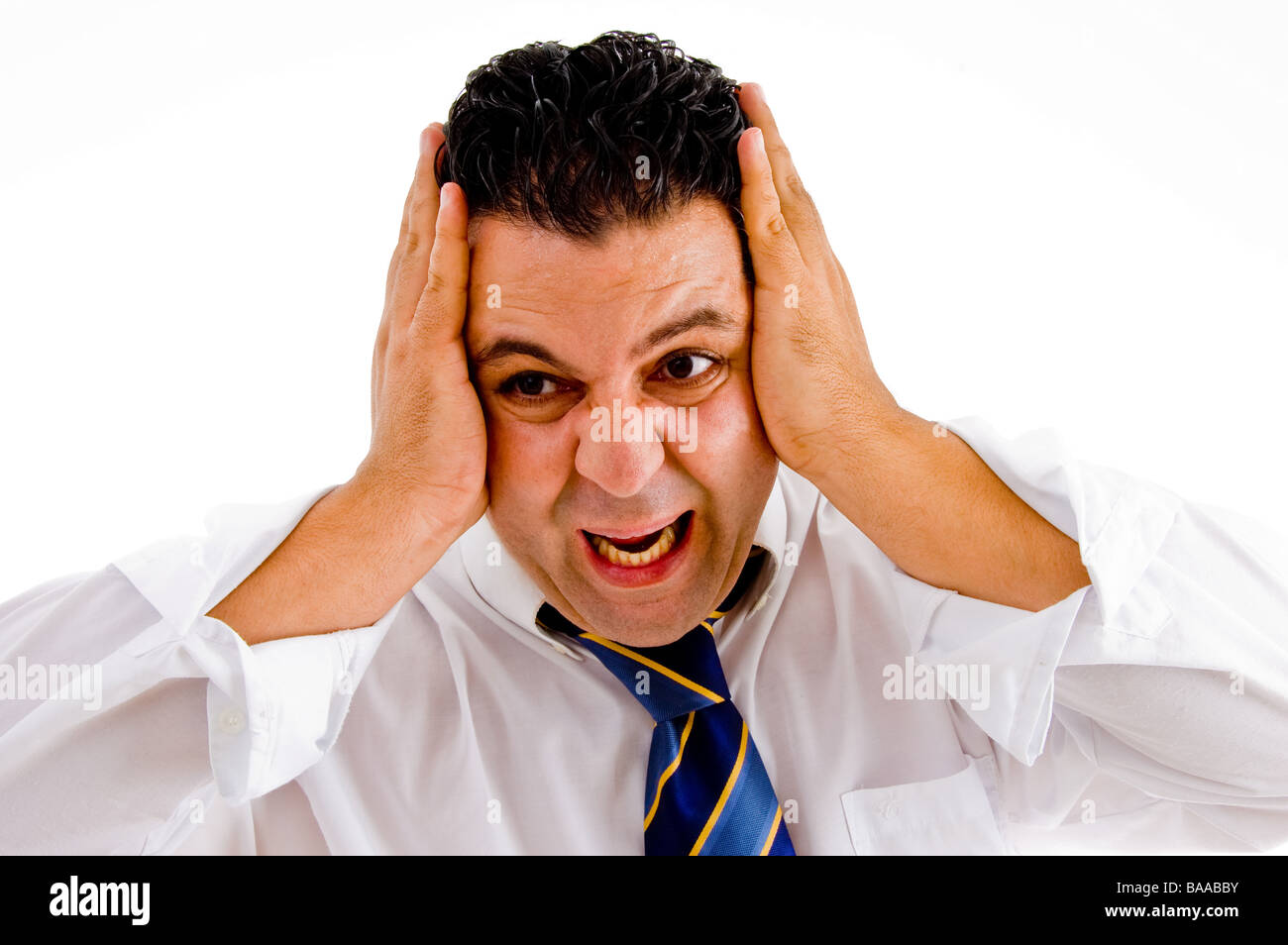 irritated business executive Stock Photo - Alamy