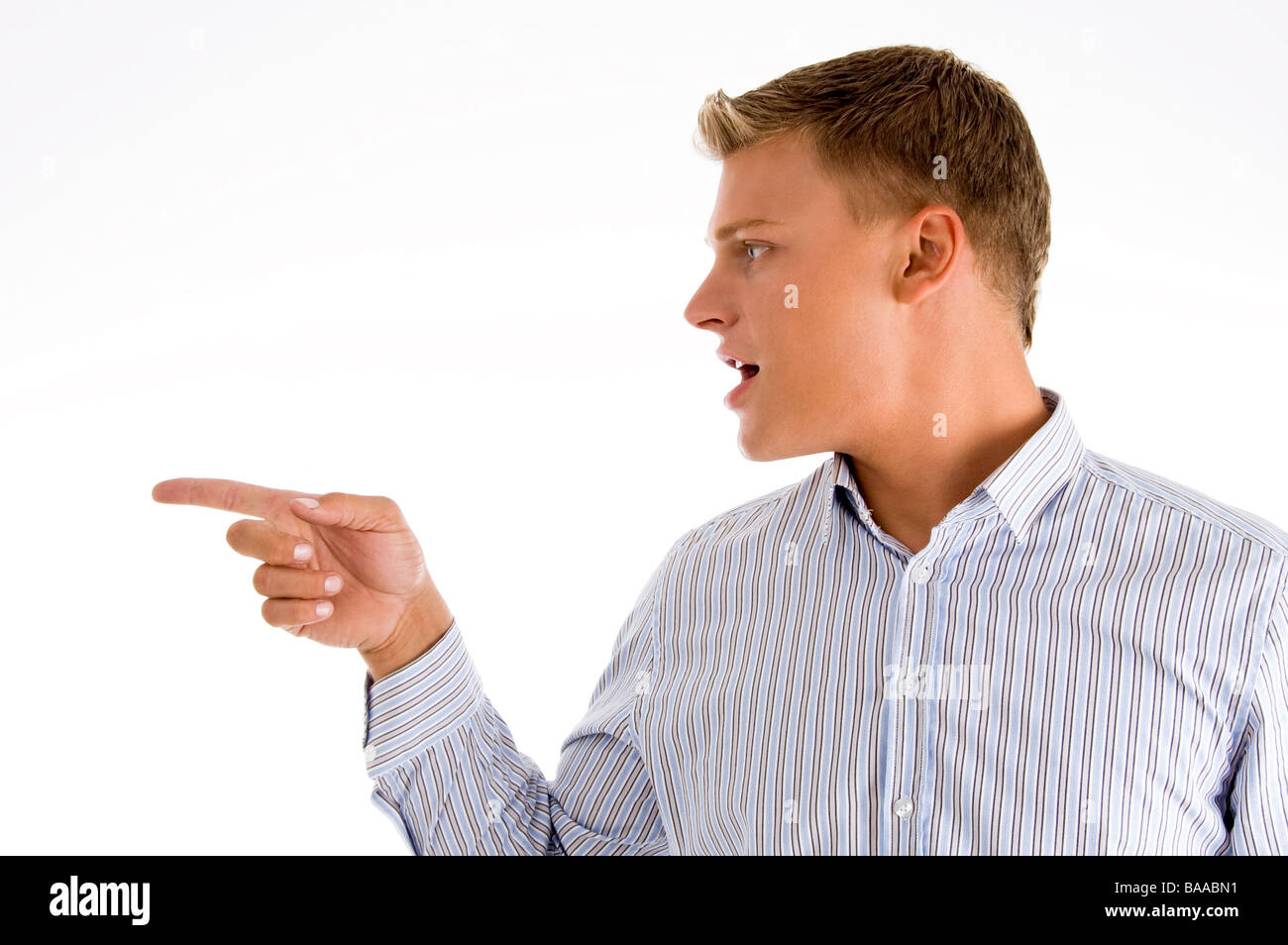 pointing american man Stock Photo - Alamy