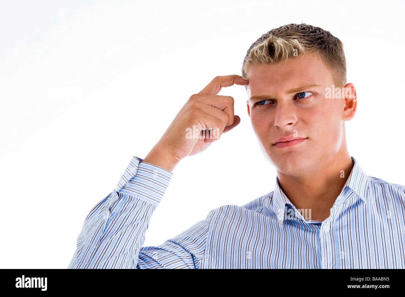 handsome man thinking Stock Photo - Alamy