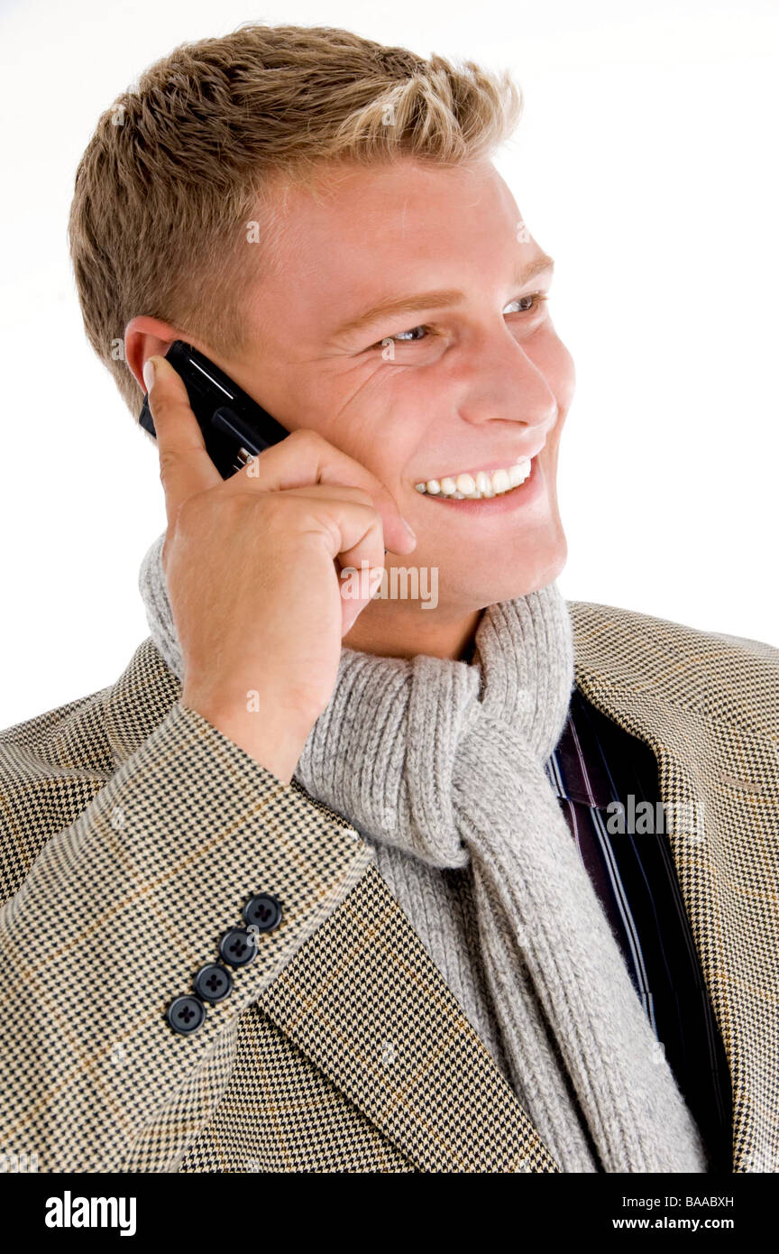 young professional man receiving a call Stock Photo - Alamy