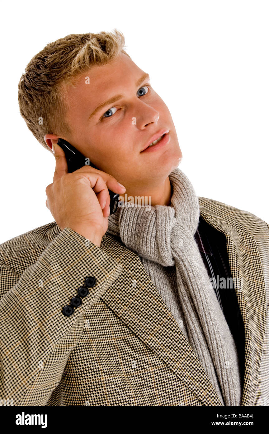 professional person busy on phone call Stock Photo - Alamy