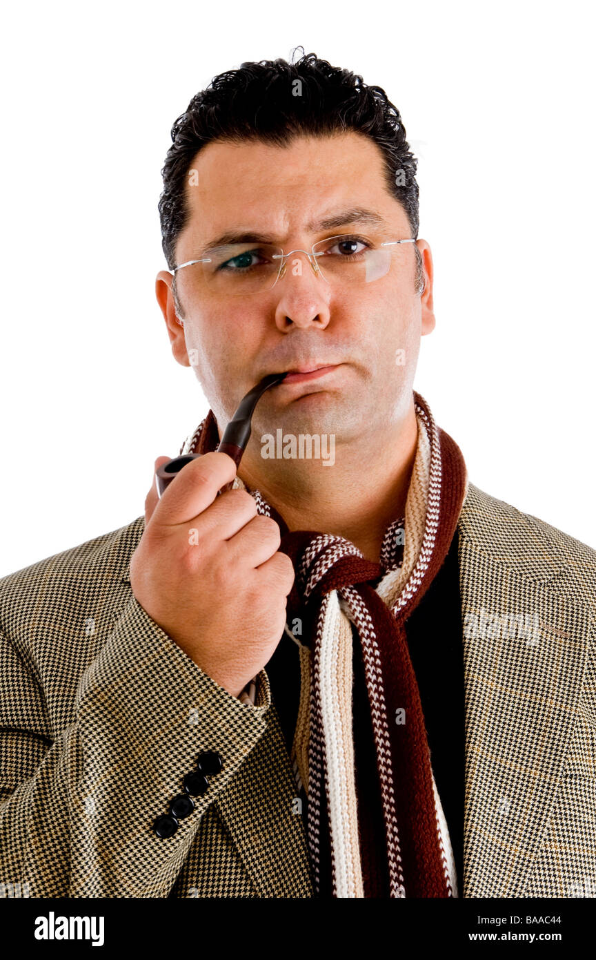 Tobacco pipe pose hi-res stock photography and images - Alamy