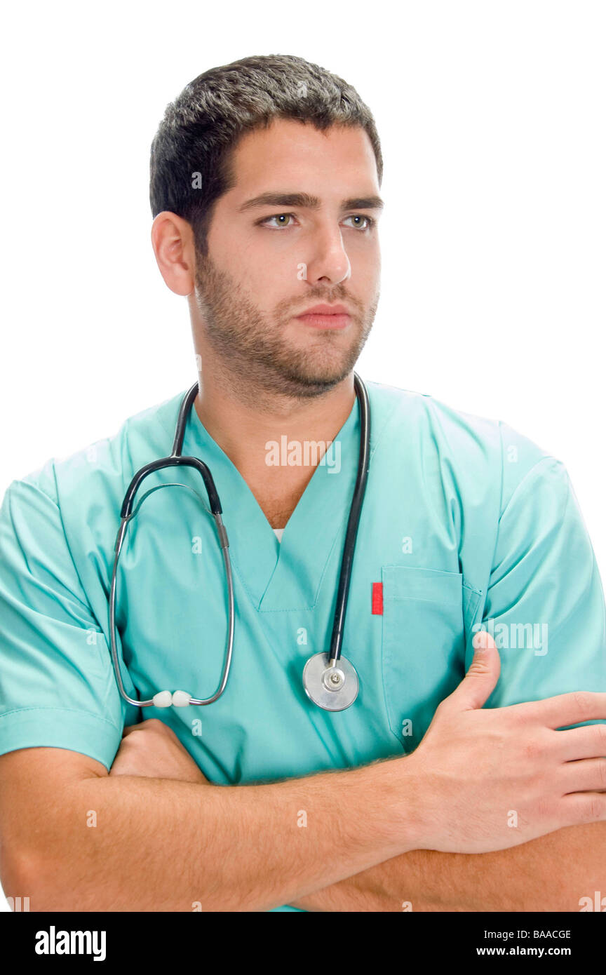 portrait of handsome doctor Stock Photo - Alamy