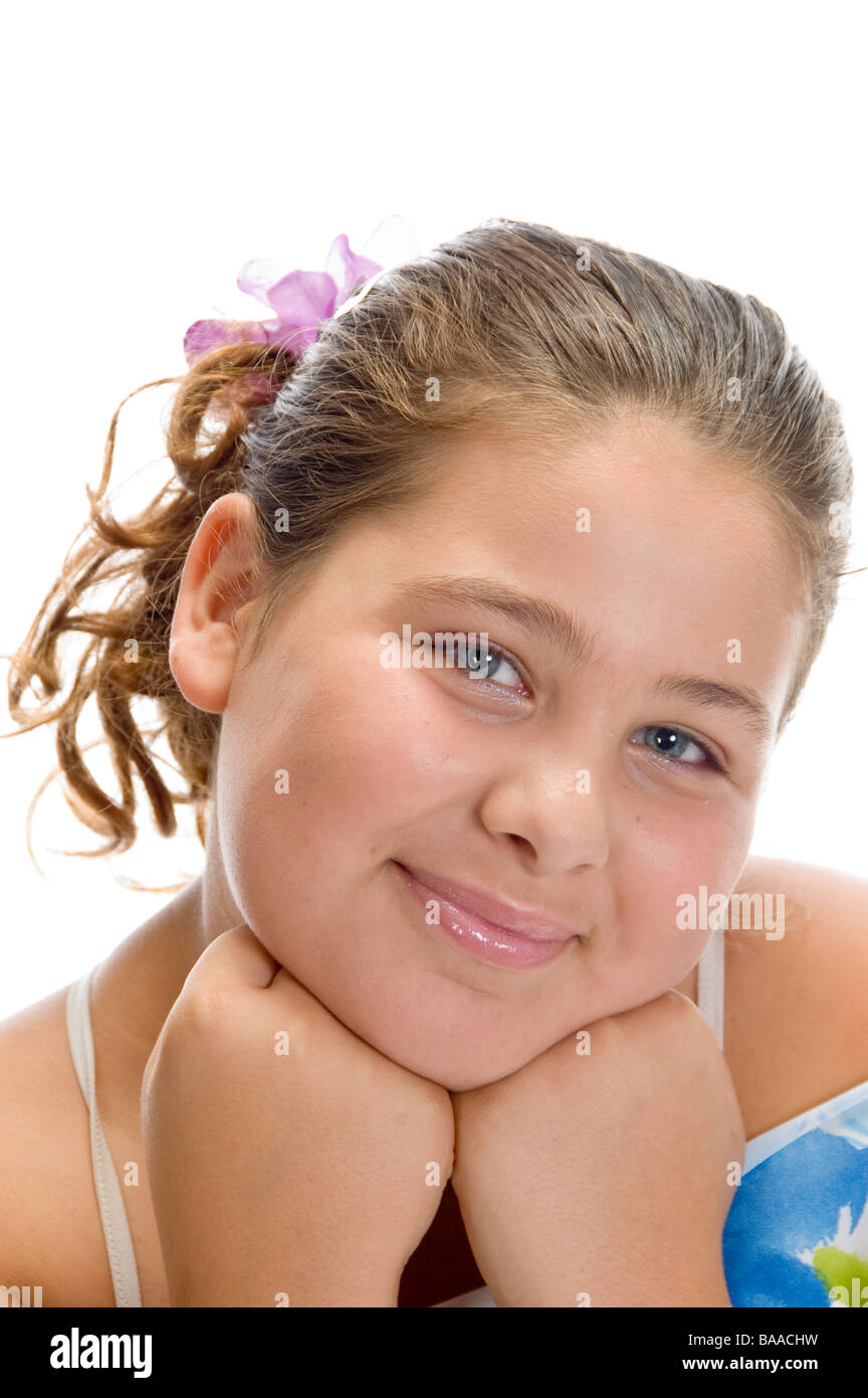 portrait of young girl Stock Photo - Alamy